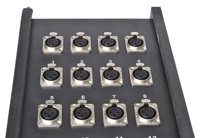 12 Input Stage Box Snake INPUTS Only Coded Flying Male XLRs 10m Lead ...