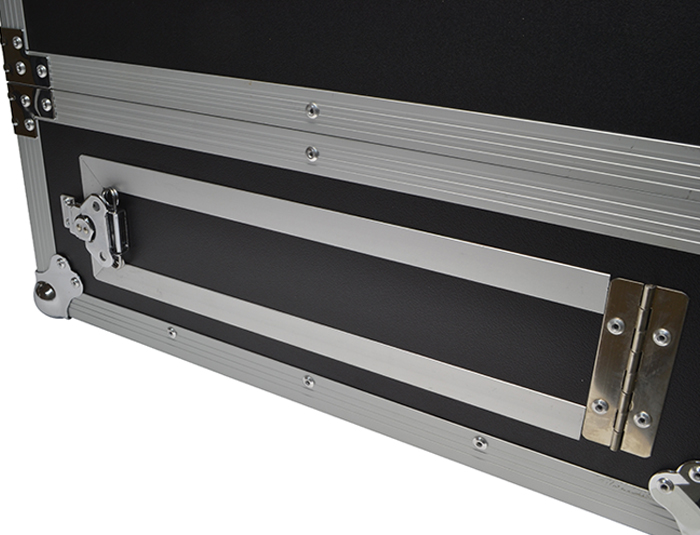 2U Mixer Case with Laptop Shelf - Mixer Flight Cases