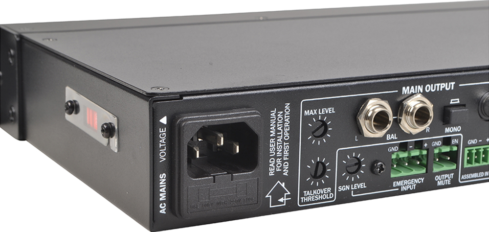 7 Channel Microphone/Line Mixer 1U - Installation Mixers