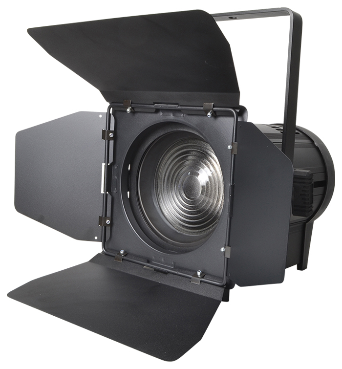 LED Fresnel 200W RGBL Stage Spot with Barn Door - Fresnel Stage Spots