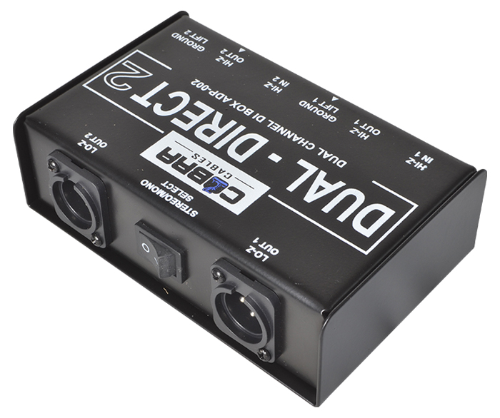 Dual Passive DI Box HI/Lo Z Out Lo Z in XLR 63mm Jack Gnd Lift - DI ...