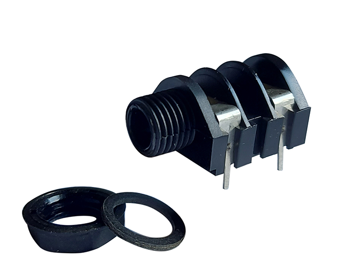 Panel Mounting Jack Socket Mono Inch - Audio Connectors