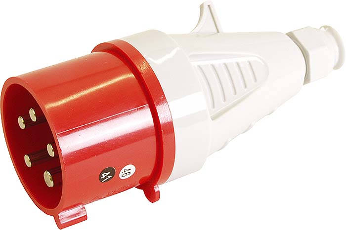 5 Pin 3PHNE CEE Connector Cable Male 16 Amp - Power Connectors