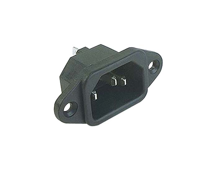IEC Male Panel Mount Socket - Power Connectors