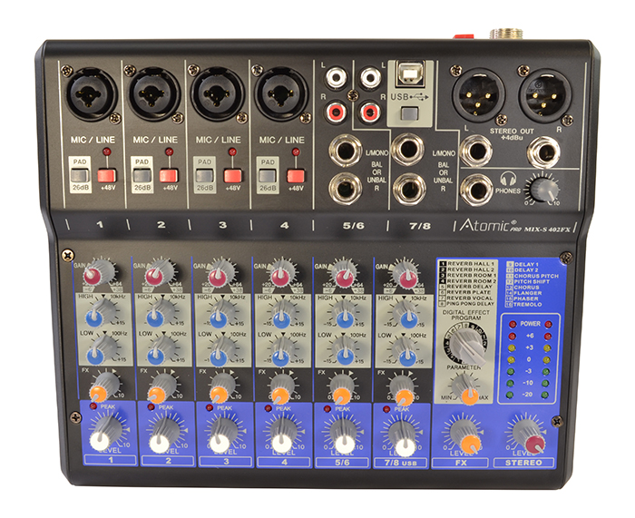 Compact 4 Channel Mixer - Mixing Desks