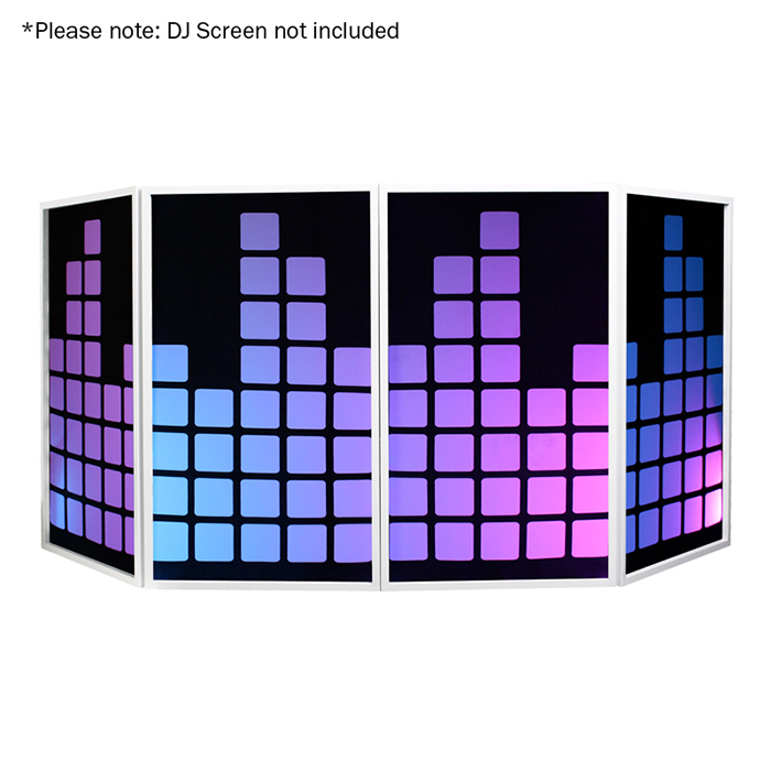 DJ Screen Lycra Equaliser Design 4 Pack - DJ Booths and Accessories