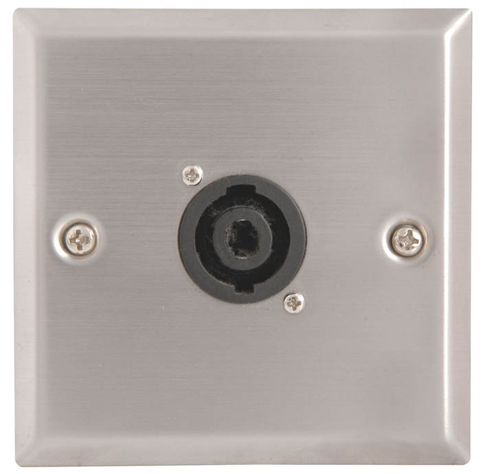 Speaker Socket Wall Connector Plate Single 4 Pole - Connector Panels