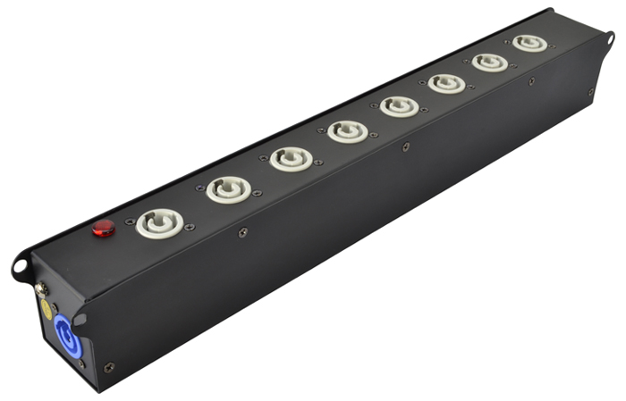 PowerCon In and 8 PowerCons Out Power Distribution - Power Distribution