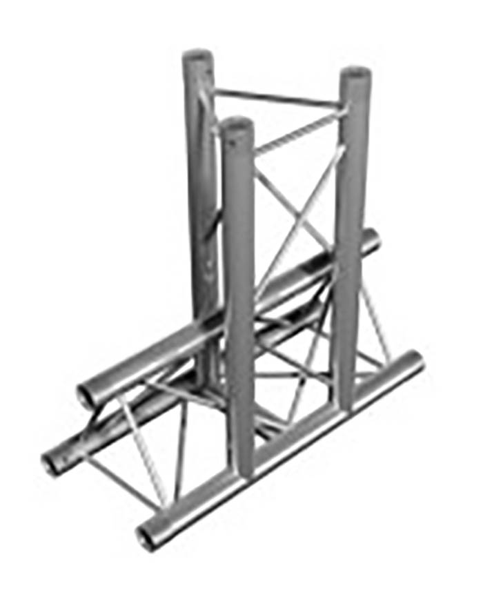 TRIO220 3 Way Corner T Apex Down - Aluminium Triangle Truss