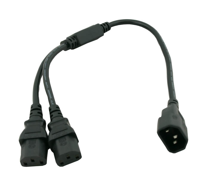 IEC Male To 2 IEC Female Plugs 10m - Power Leads